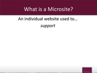 Best Practices for Microsites | PPTX