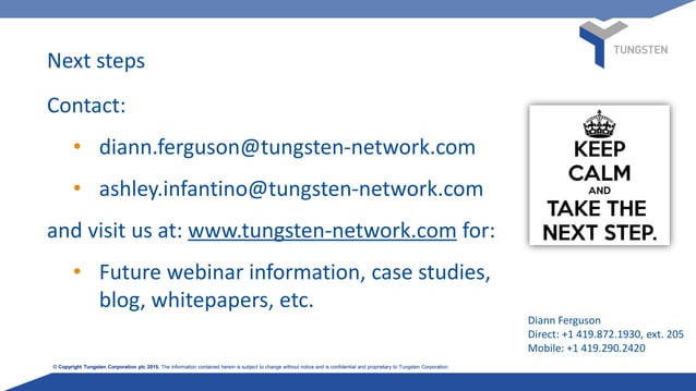 Best practices for optimizing P2P with Tungsten Workflow | PPT
