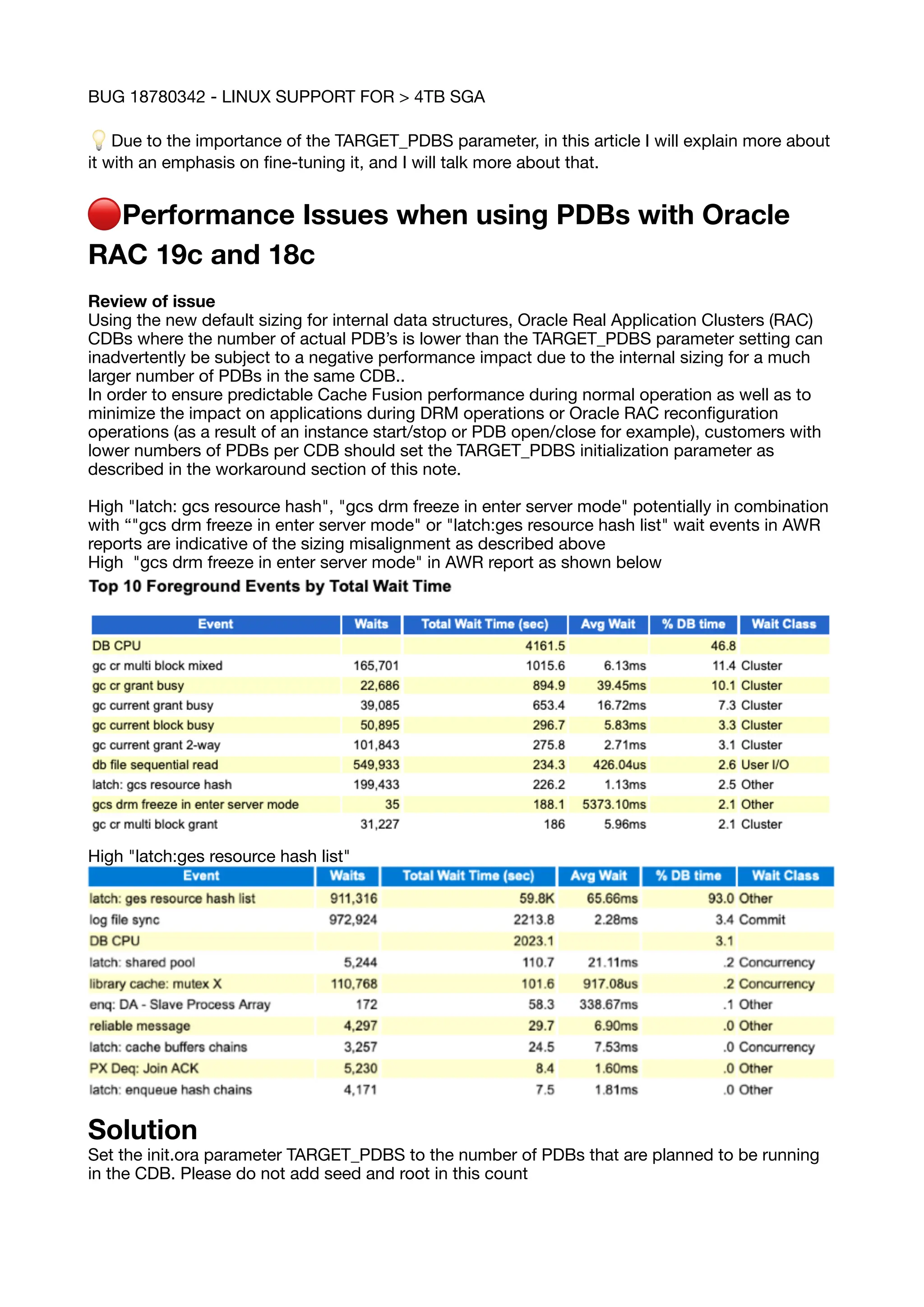 Best Practices for Oracle RAC DB with large SGA size | PDF