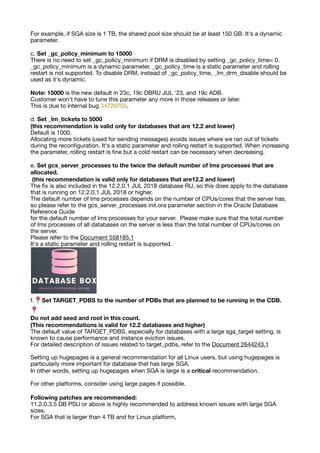 Best Practices for Oracle RAC DB with large SGA size | PDF
