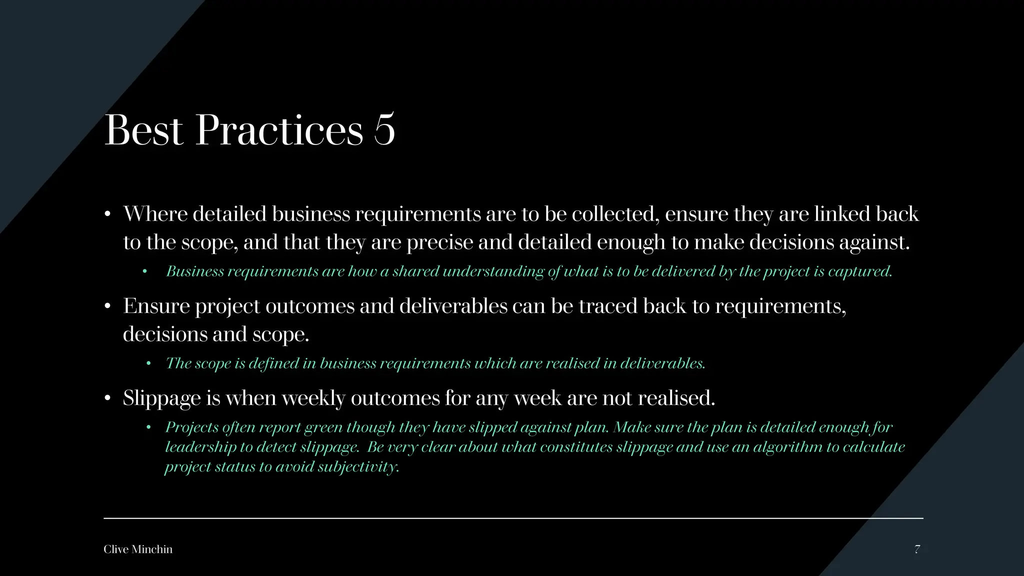 Best practices for project execution and delivery | PDF