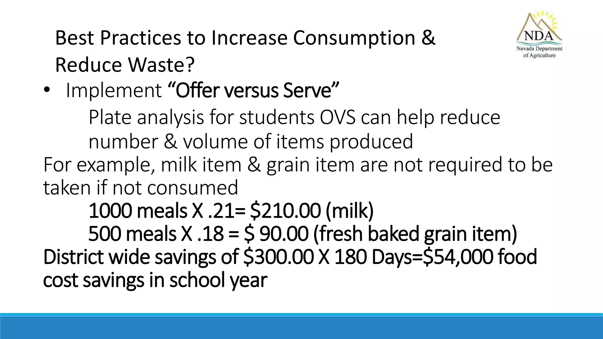 Best practices Reducing Food Cost & Food Waste | PPT
