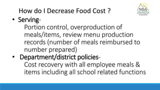 Best practices Reducing Food Cost & Food Waste | PPT