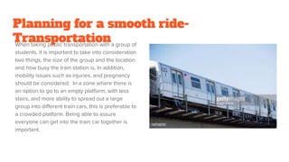 Best practices for school trips | PPTX