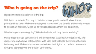 Best practices for school trips | PPTX