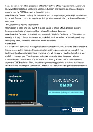 Best Practices for Servicenow CMDB 2024. | PDF