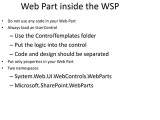 Best practices for share point solution deployment | PPT