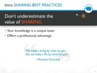 Why, How, and Where to Share Best Practices for Learning & Development ...
