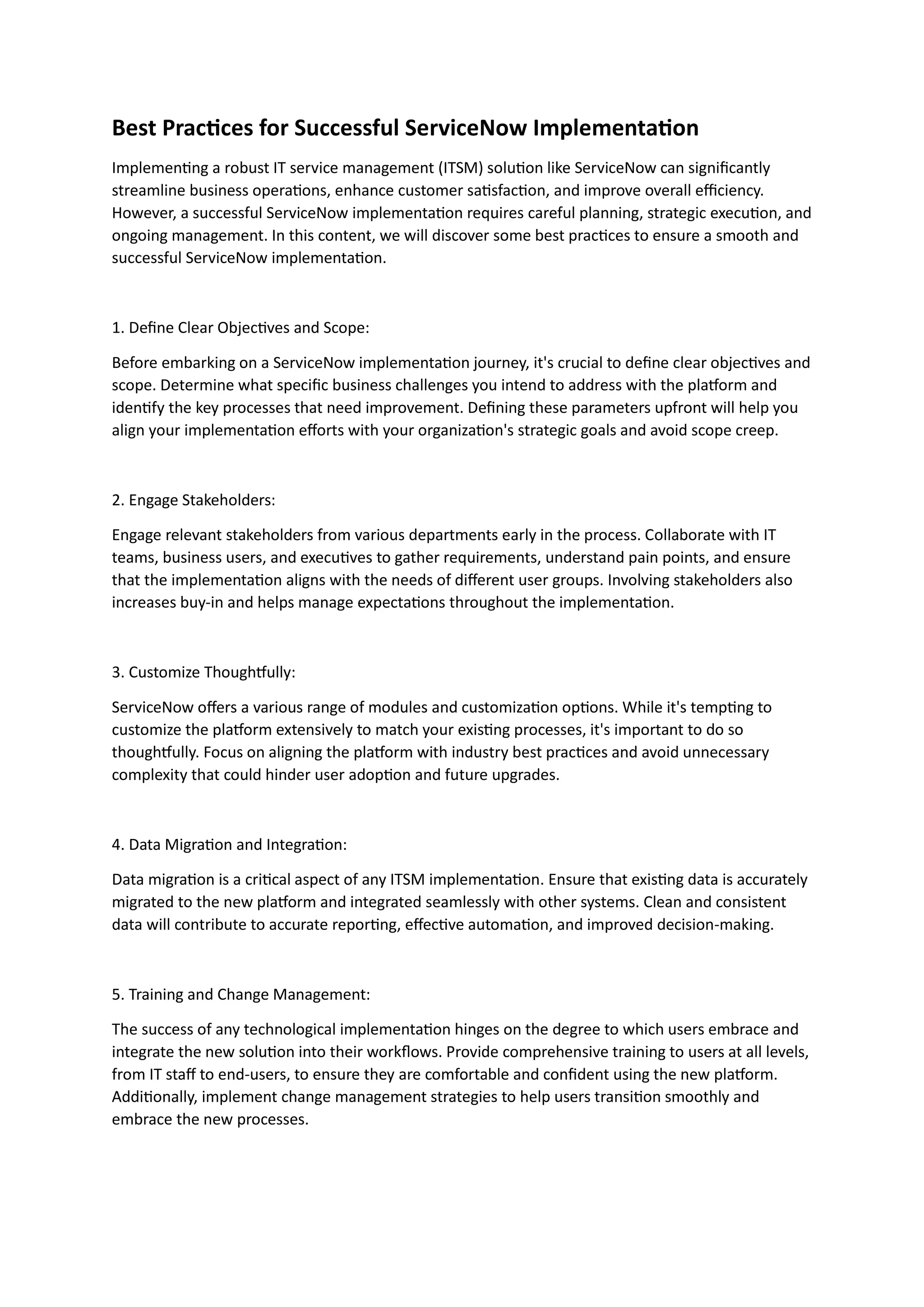 Best Practices for Successful ServiceNow Implementation with DxSherpa ...