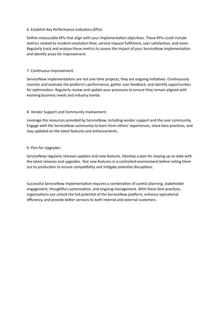 Best Practices for Successful ServiceNow Implementation with DxSherpa ...