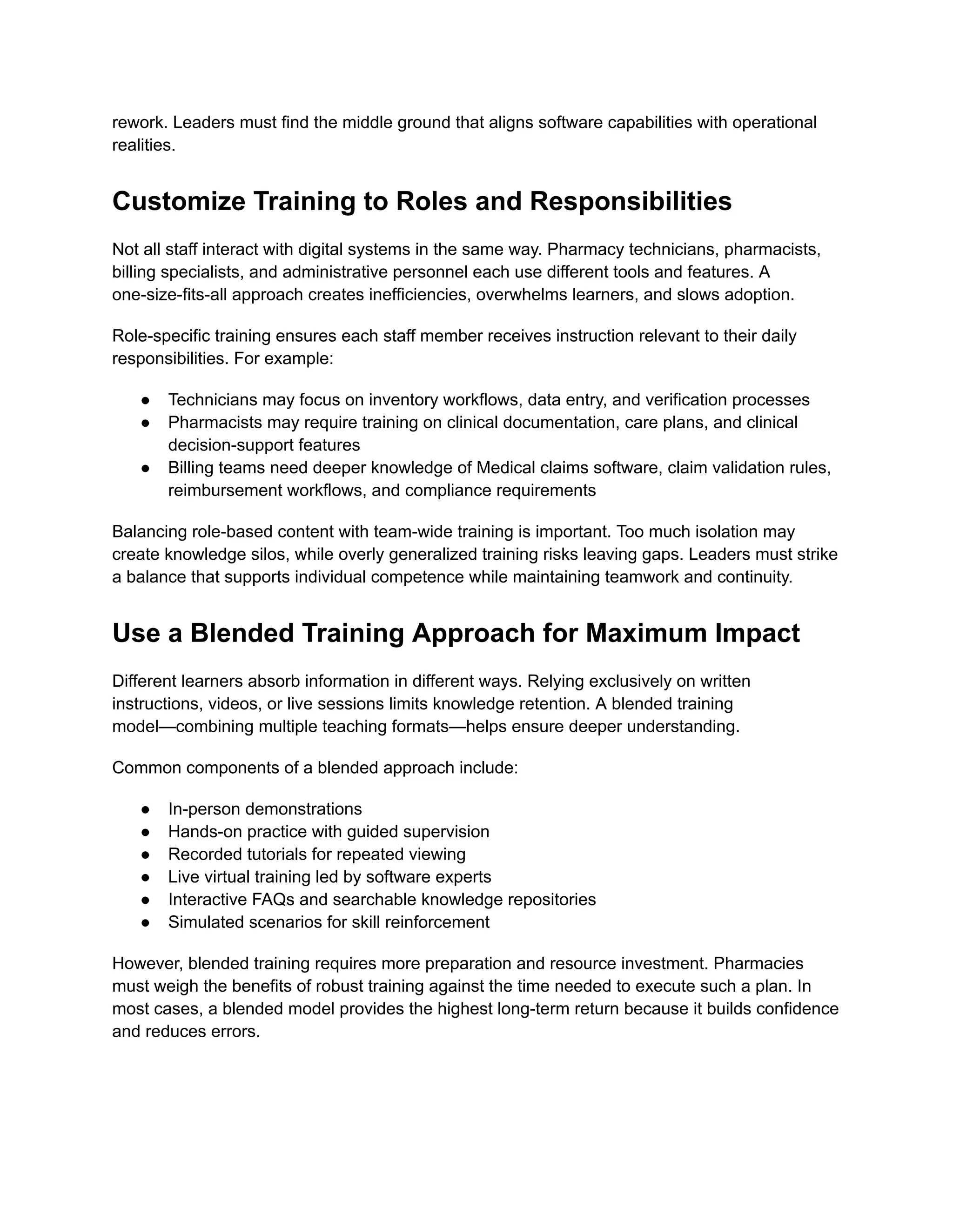 Best Practices for Training Your Team on Pharmacy Software and Medical ...