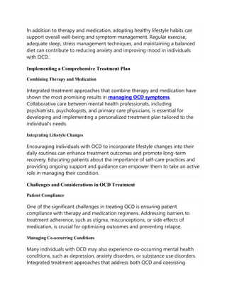 Best Practices for Treating Obsessive-Compulsive Disorder Clinical ...