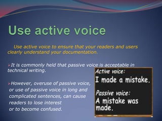 Best practices in Technical Writing | PPT