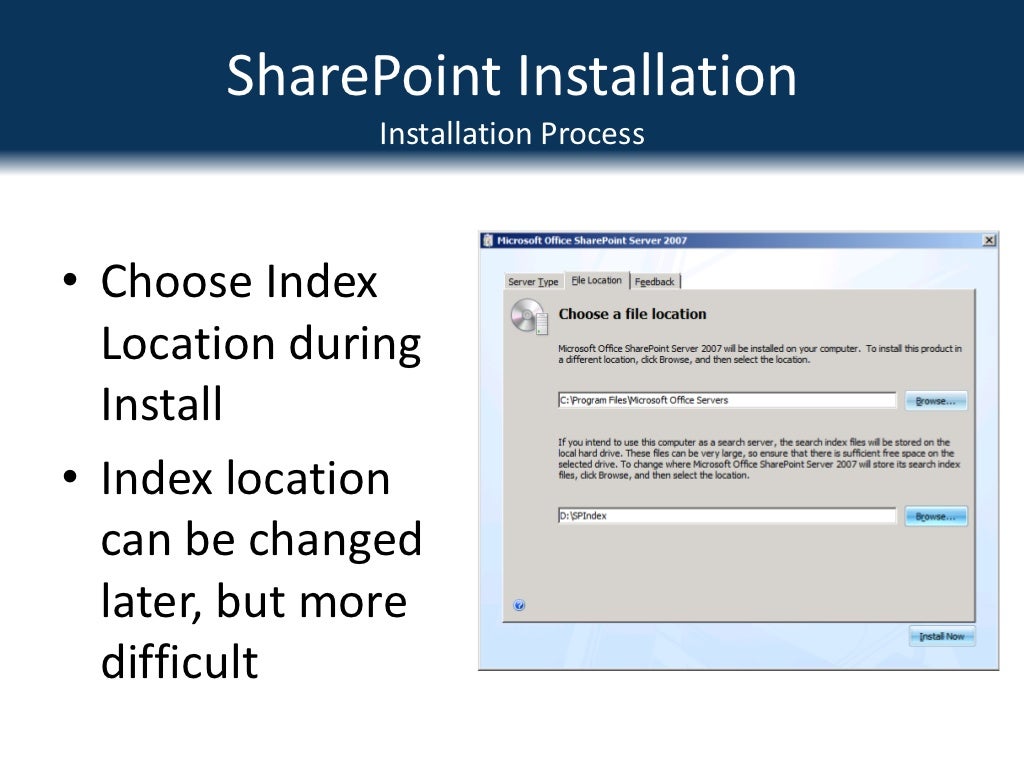 Best Practice Sharepoint Architecture 