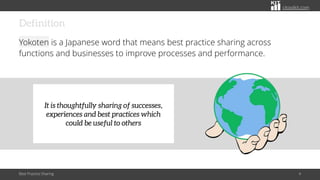 Yokoten: Enhancing Performance through Best Practice Sharing | PDF