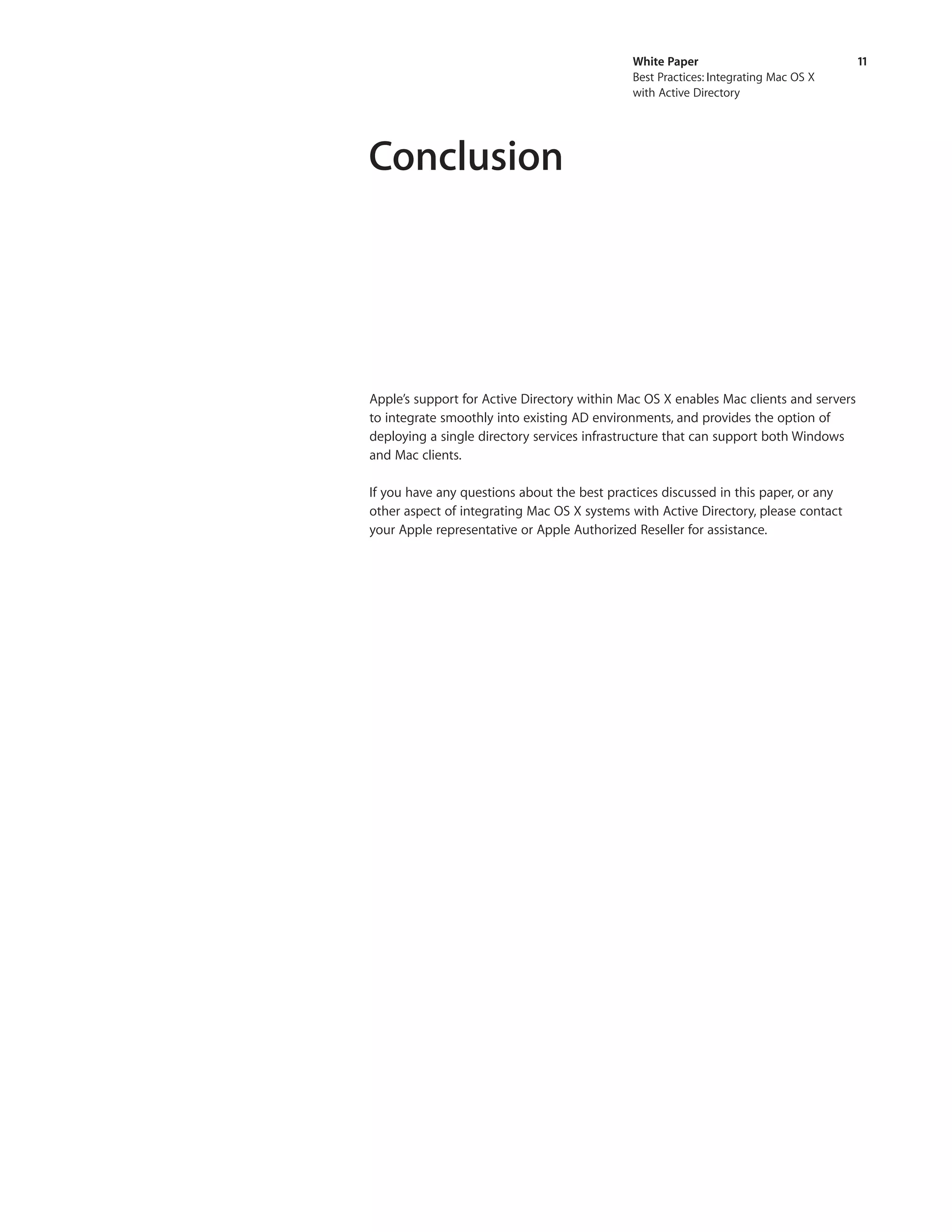 เอกสาร แนวทาง การอินติเกรท Mac OS X เข้ากับ ระบบ Active Directory อย่างไร Best Practices How to ...