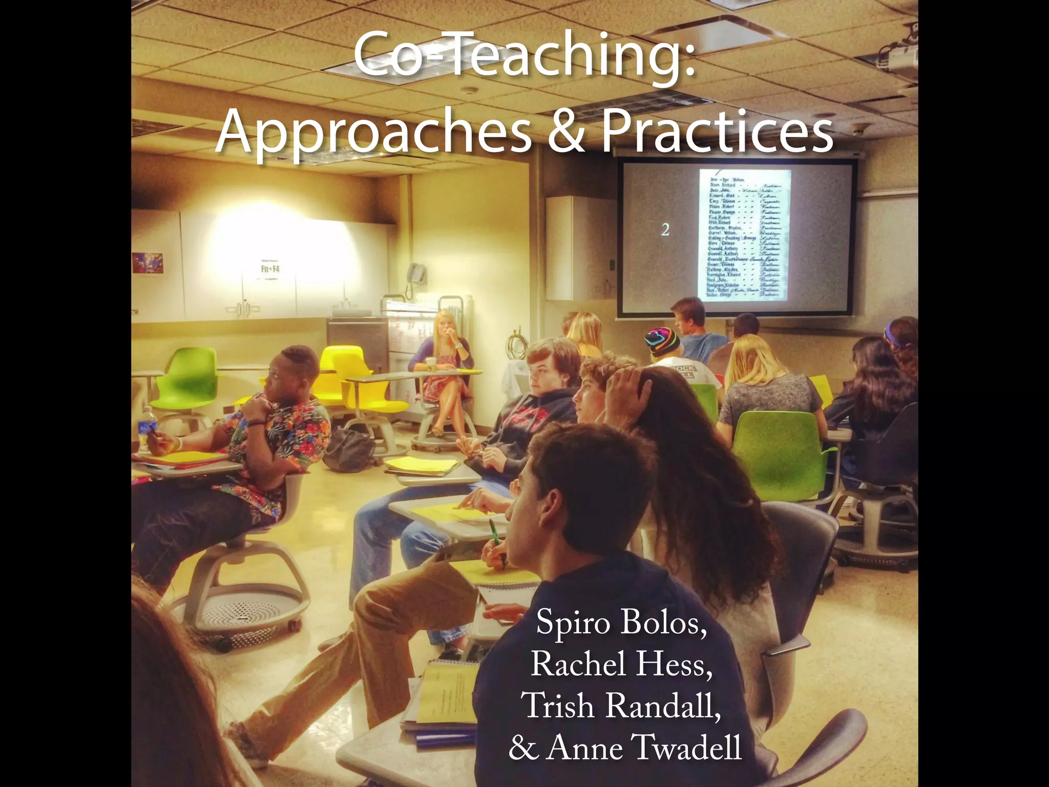 Co-Teaching Approaches, Fall 2014 | PDF