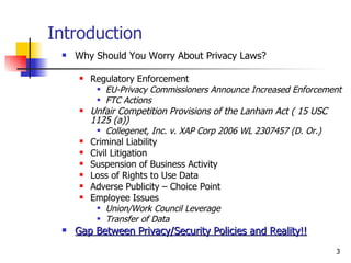 Best Practices In Corporate Privacy & Information Security | PPT