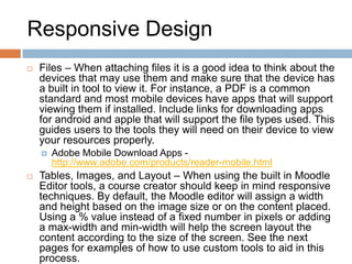 Best Practices in Moodle Course Development | PPT