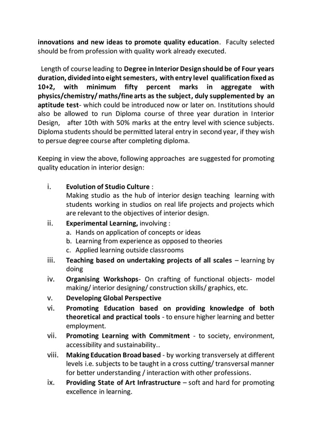 Best practices in interior design learning | PDF