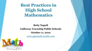 Best Practices in Mathematics High School | PPTX