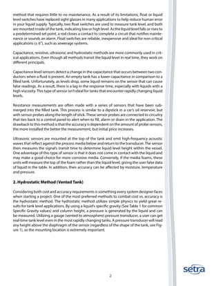 Best Practices in Measuring Tank Level | PDF