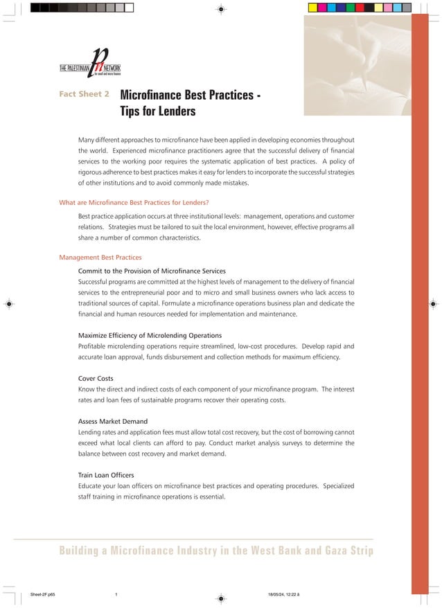 Best practices in mfi | PDF