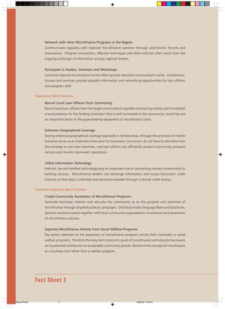 Best practices in mfi | PDF