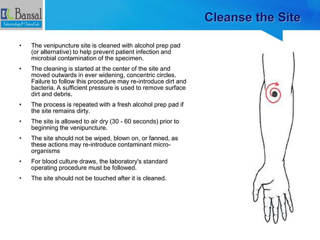 Best practices in phlebotomy for blood culture | PPT