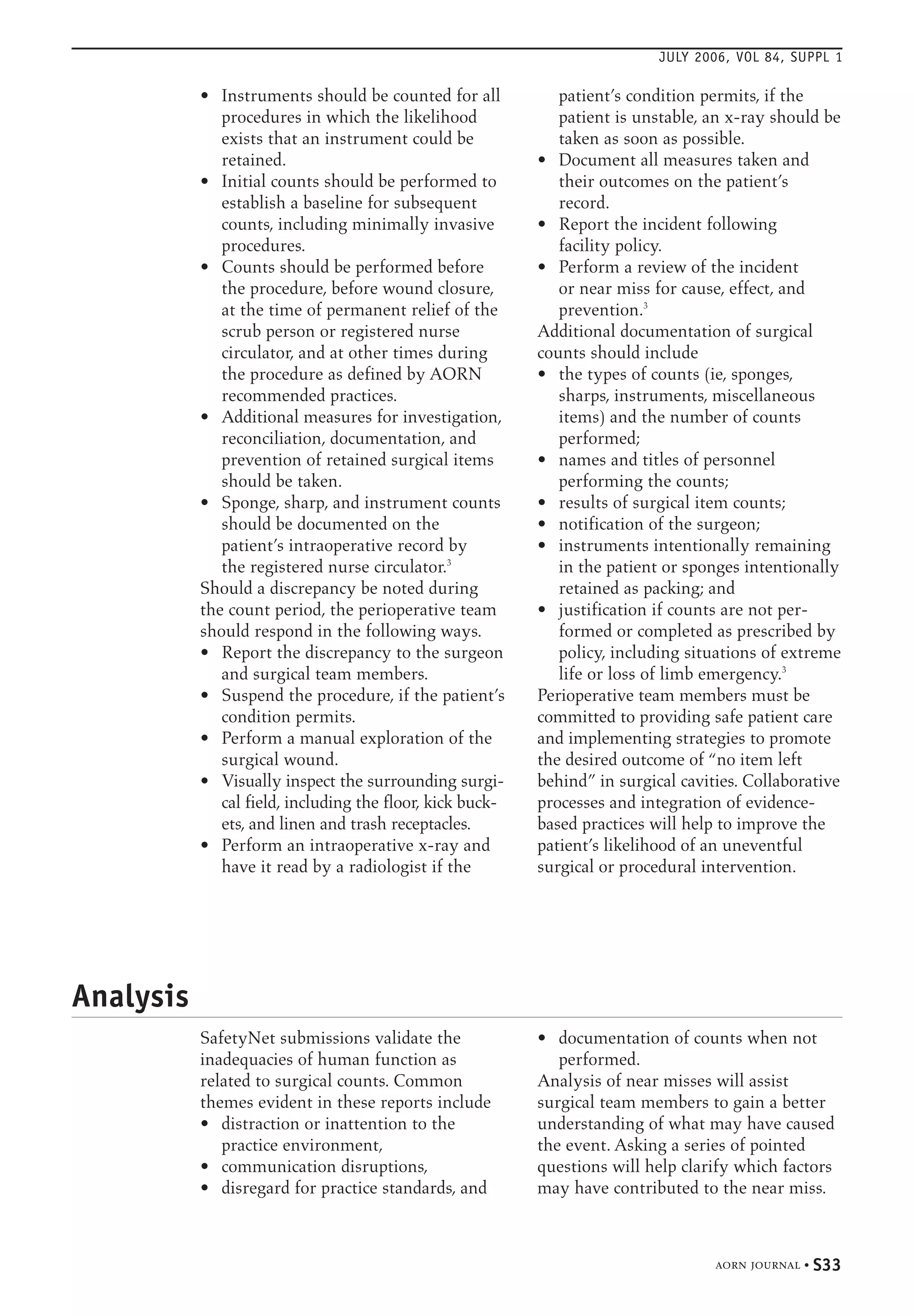 Best practices in preventing retained foreign objects | PDF