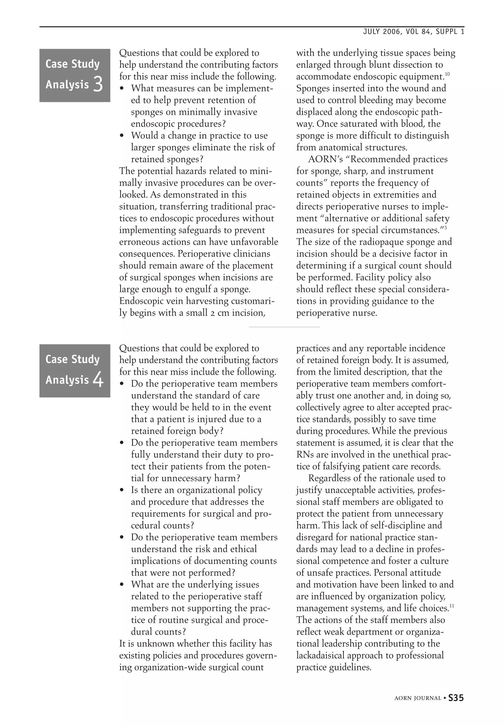 Best practices in preventing retained foreign objects | PDF