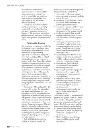 Best practices in preventing retained foreign objects | PDF