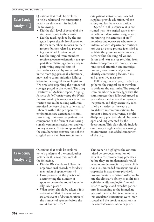 Best practices in preventing retained foreign objects | PDF