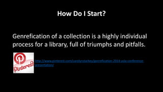 Best practices in school library genrefication | PPTX