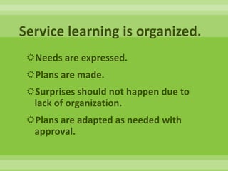 Best Practices In Service Learning | PPT
