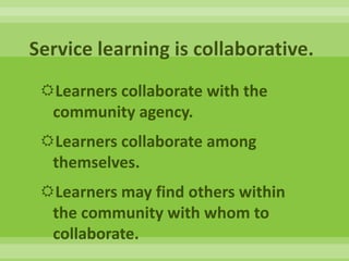 Best Practices In Service Learning | PPT
