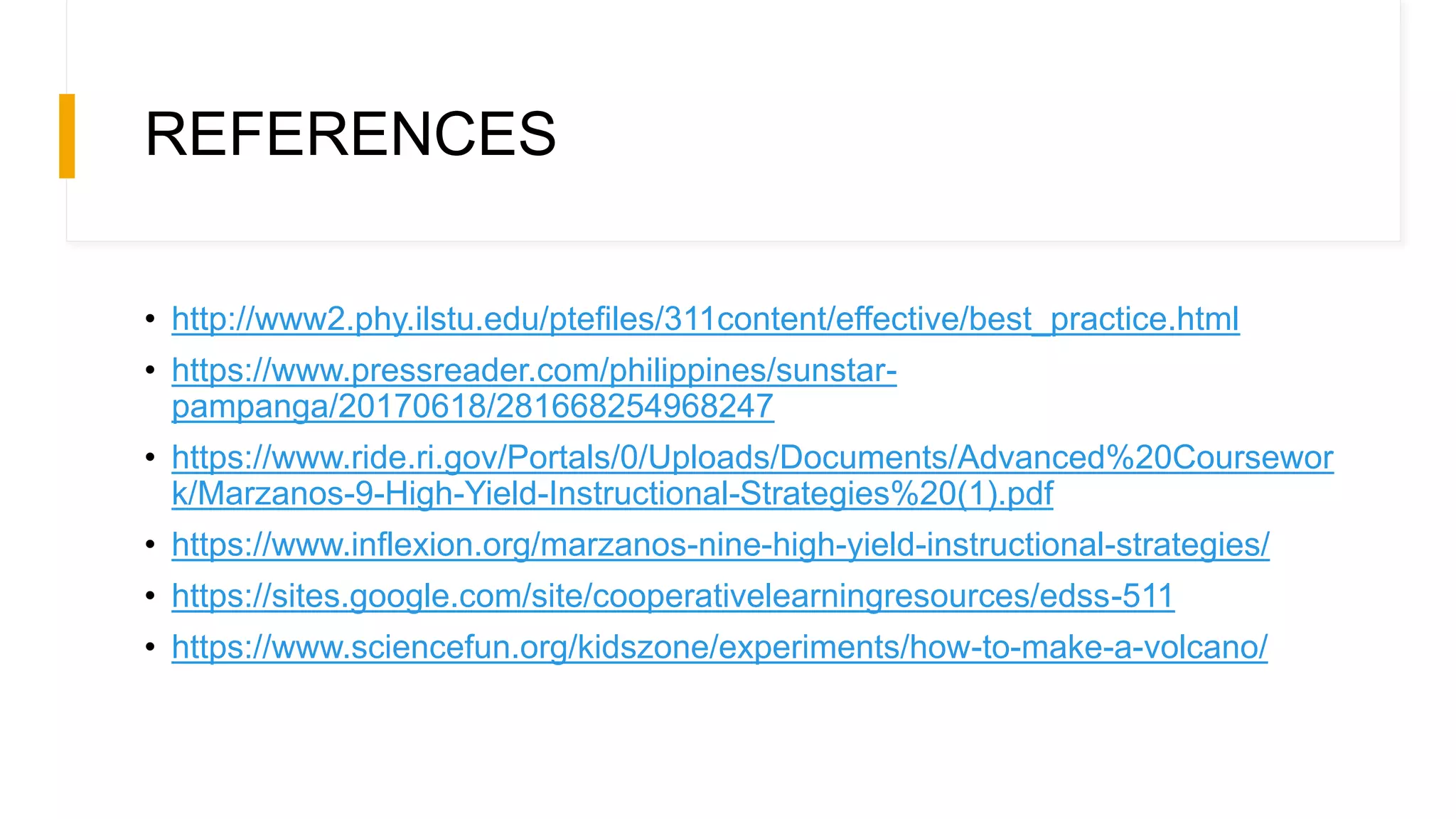 Best Practices in the Teaching of Science | PPTX