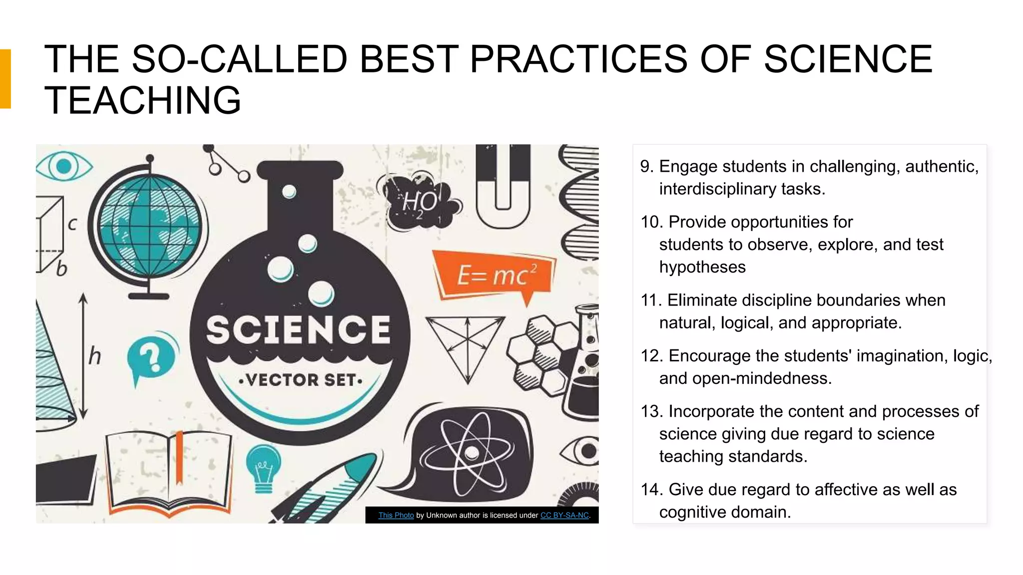 Best Practices in the Teaching of Science | PPTX