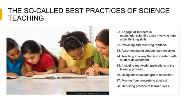 Best Practices in the Teaching of Science | PPTX | Educational ...
