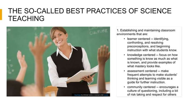 Best Practices in the Teaching of Science | PPTX | Educational ...