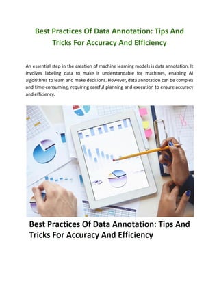 Best Practices Of Data Annotation: Tips And Tricks For Accuracy And ...