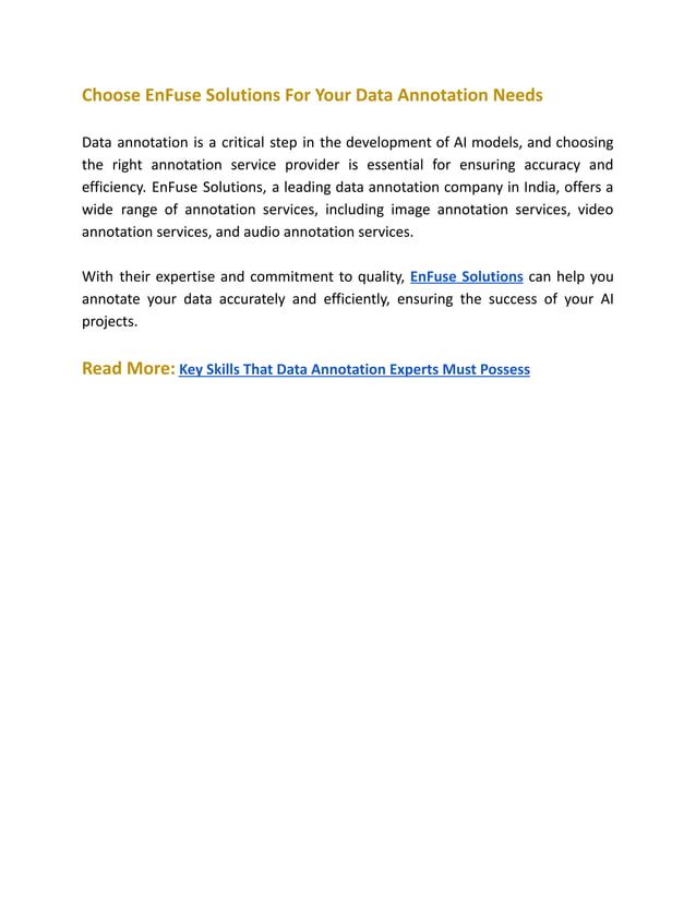 Best Practices Of Data Annotation Tips And Tricks For Accuracy And Efficiency Pdf