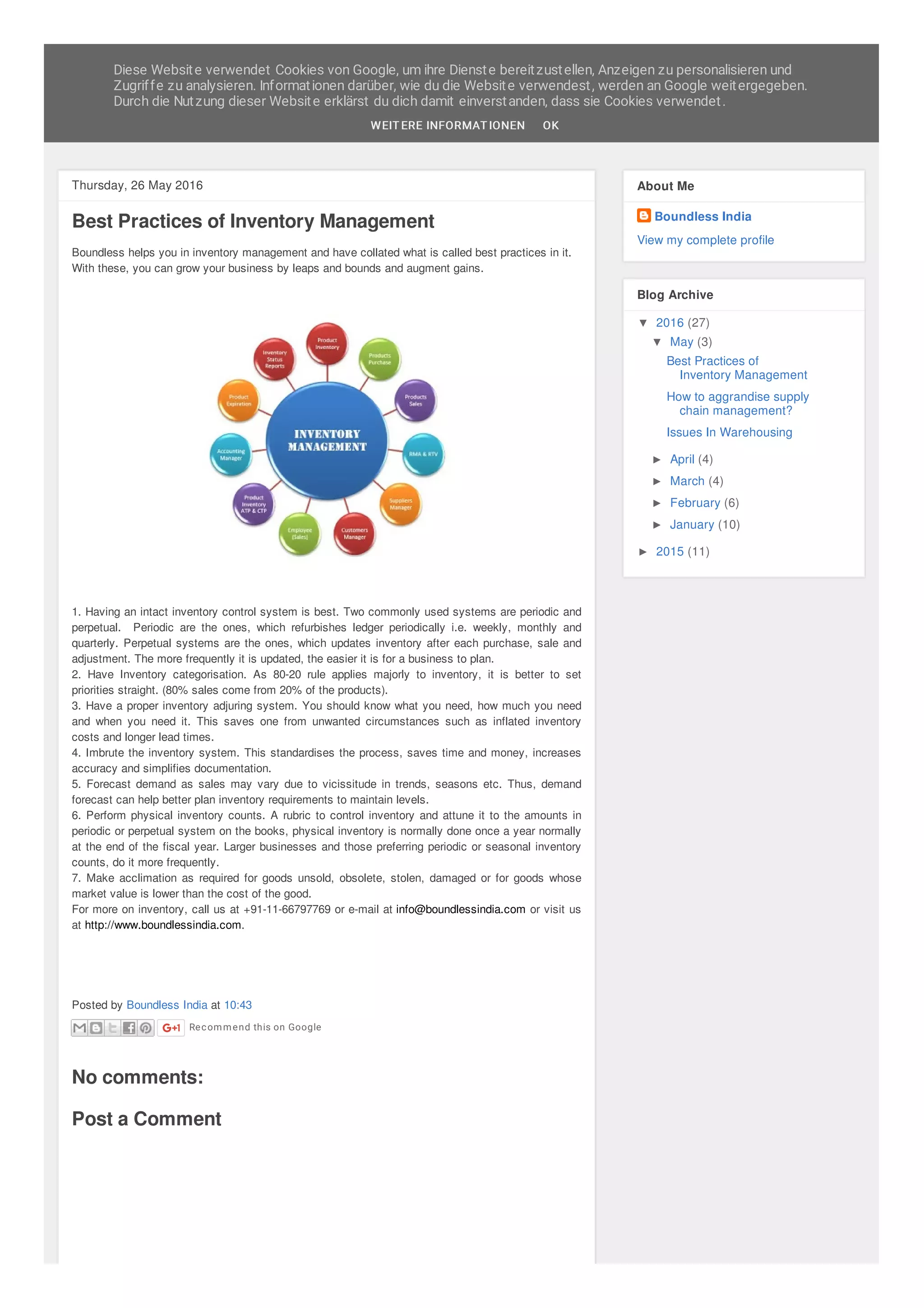 Best practices of inventory management | PDF | Logistics | Business