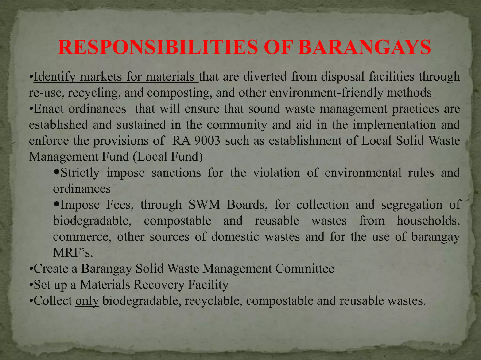 BEST PRACTICES ON SOLID WASTE MANAGEMENT OF MANDAUE CITY | PPTX