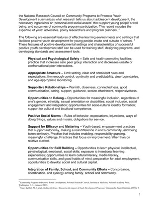 Best practices positive youth development | PDF