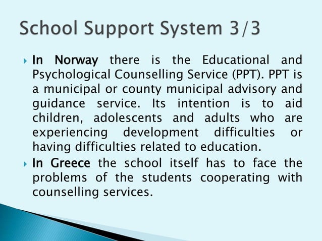 BEST PRACTICES School support system | PPT