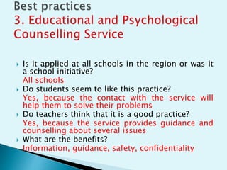 BEST PRACTICES School support system | PPT