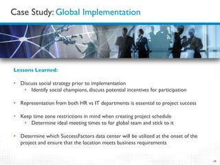 Best Practices for Managing a Global SuccessFactors Rollout | PDF