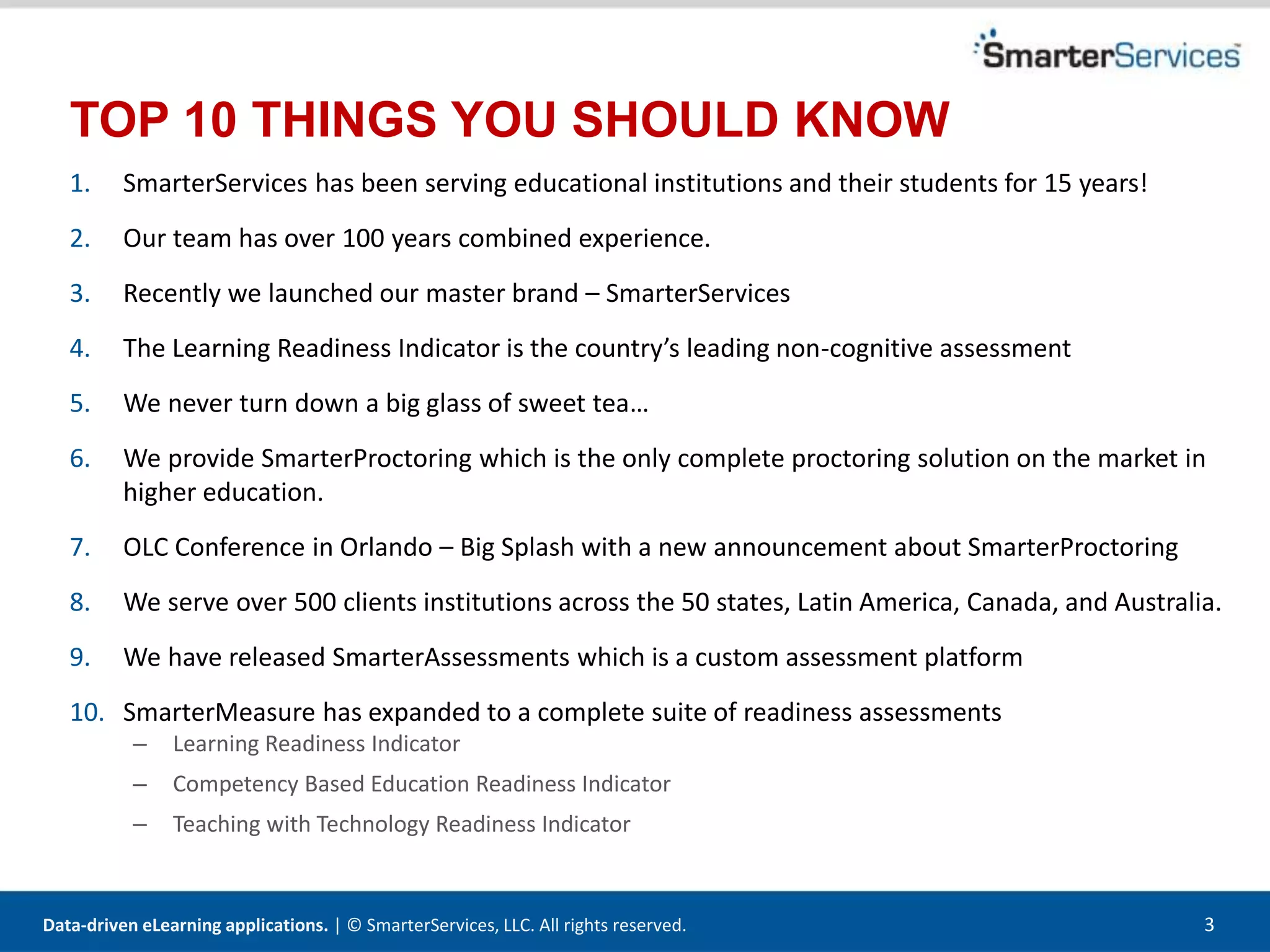 Best practices SmarterMeasure Learning Readiness Indicator Webinar | PPT