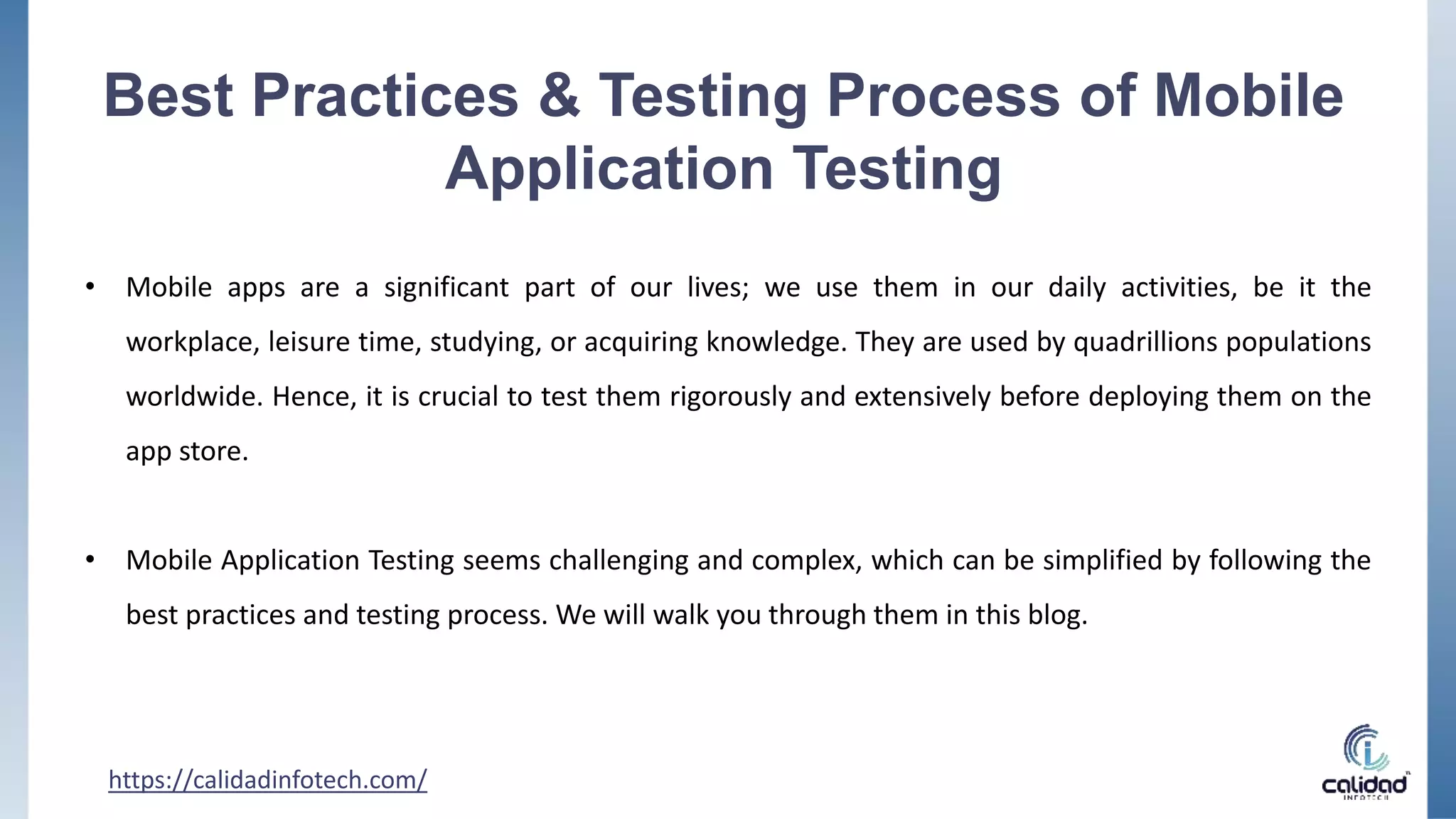 Best Practices & Testing Process of Mobile Application Testing.pptx